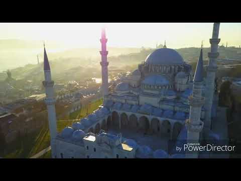 Drone ile Süleymaniye Camii Görüntüleri ve Arka Fon'da müthiş bir ezan...