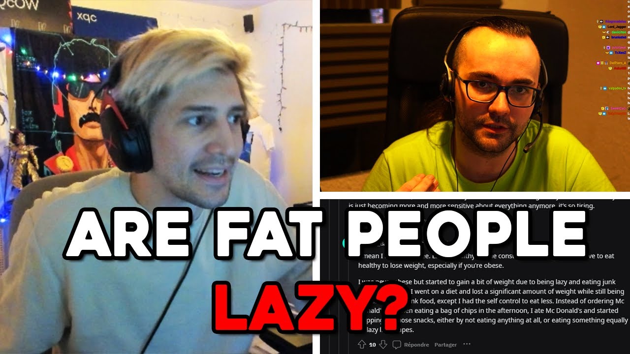 xQc Reacts to Streamer getting cancelled for saying Fat people are fat ...