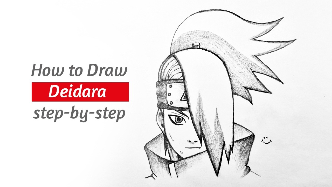 How to draw Deidara from Naruto || Naruto drawing tutorial || Easy ...