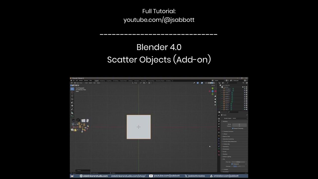 Junk Yard (Scatter Object Add-on) | Blender 4.0 #shorts - YouTube
