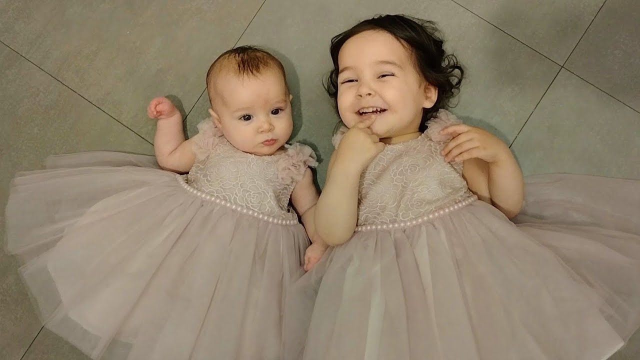 Newborn Ada and Baby Ava Wear Fancy Dresses 👶🏼🍼👶🏻 - YouTube