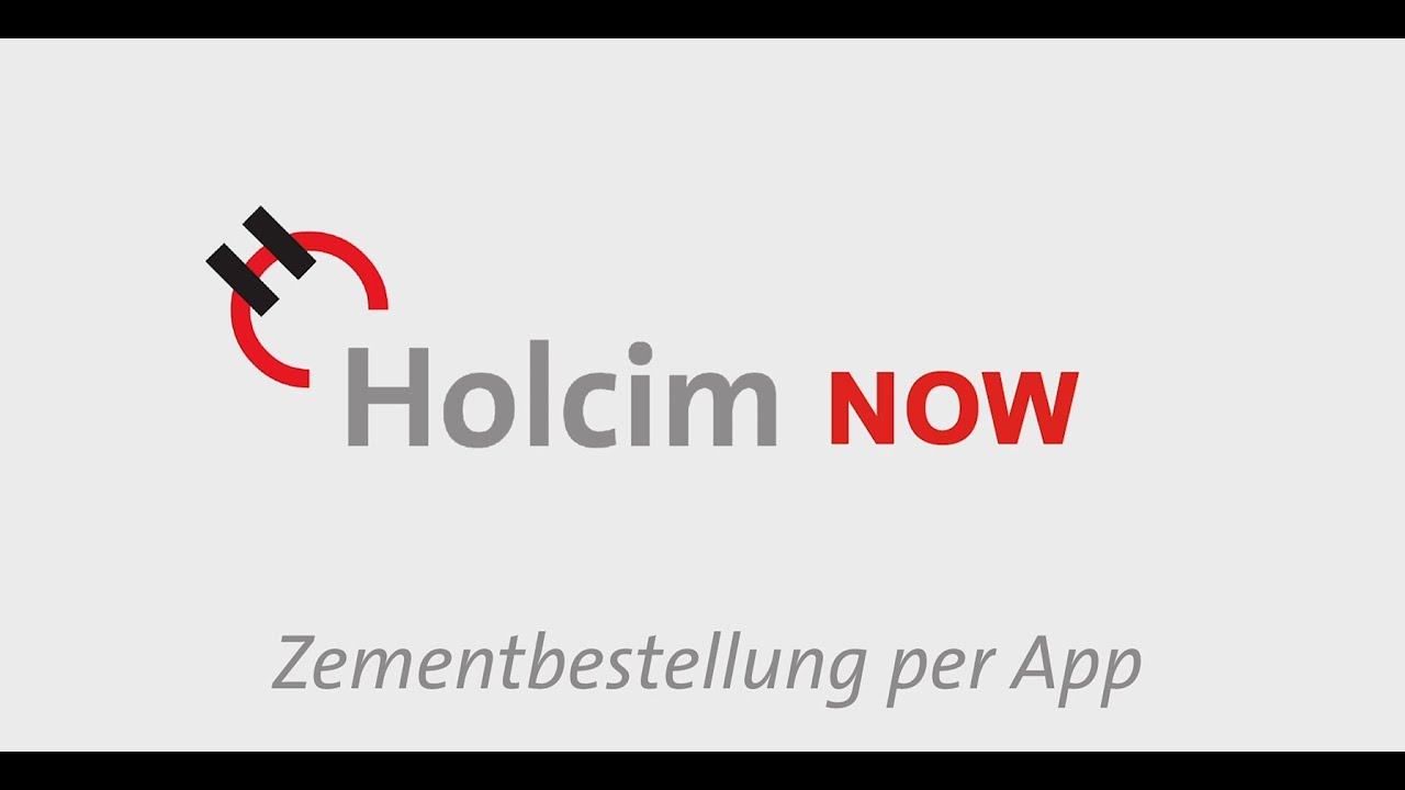Holcim NOW - Zementbestellung per App - YouTube