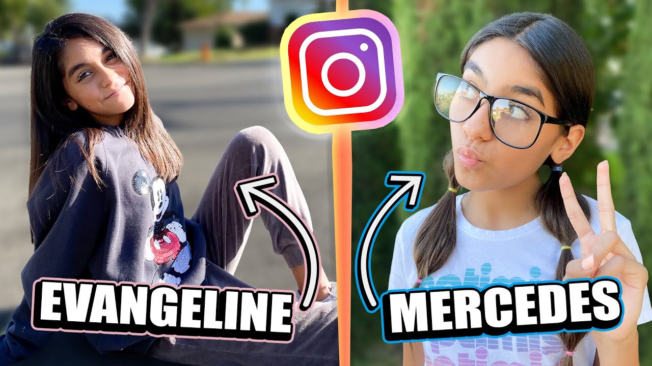 Copying My Sisters Instagram Photos!! *Opposite Sisters* - YouTube