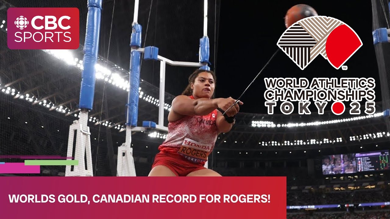 British Columbia's Camryn Rogers wins hammer throw gold, breaks ...
