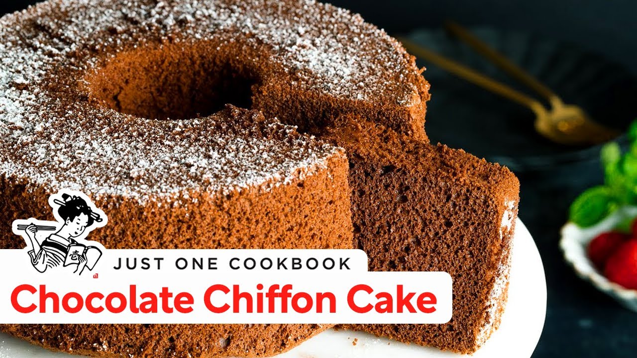 How to Make Chocolate Chiffon Cake (Recipe) チョコレートシフォンケーキの作り方(レシピ ...