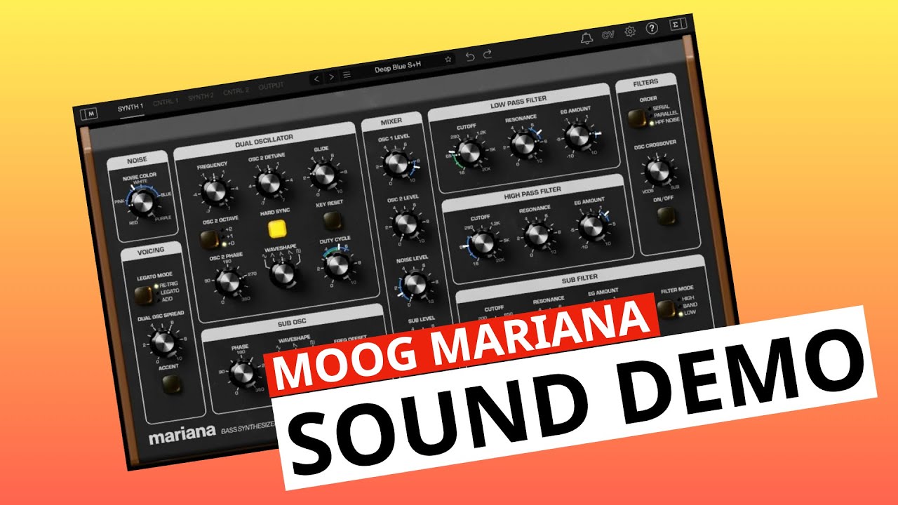 Moog Mariana Sound Demo - New BASS Synthesizer Plugin (mac, win, iOS) - YouTube