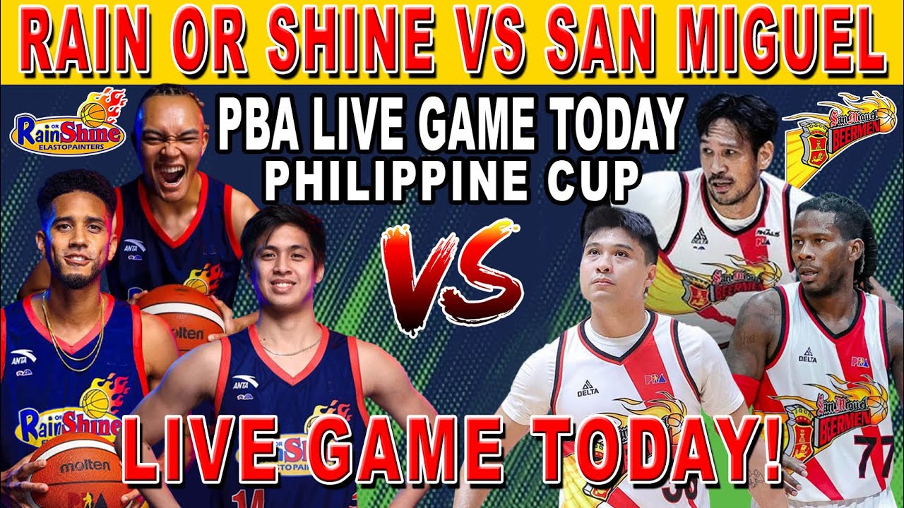 SAN MIGUEL vs RAIN OR SHINE | PBA LIVE FULL GAME TODAY - PBA PHILIPPINE ...