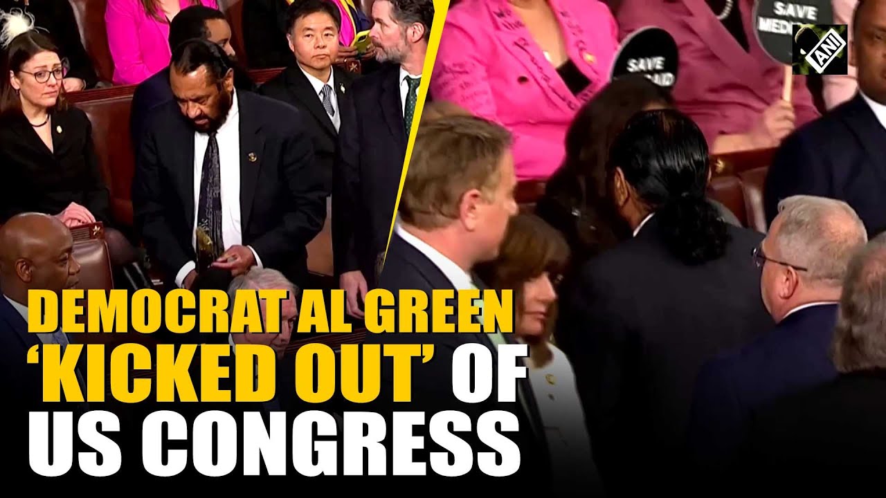 Democrat Al Green interrupts Trump's speech, gets kicked out by ...