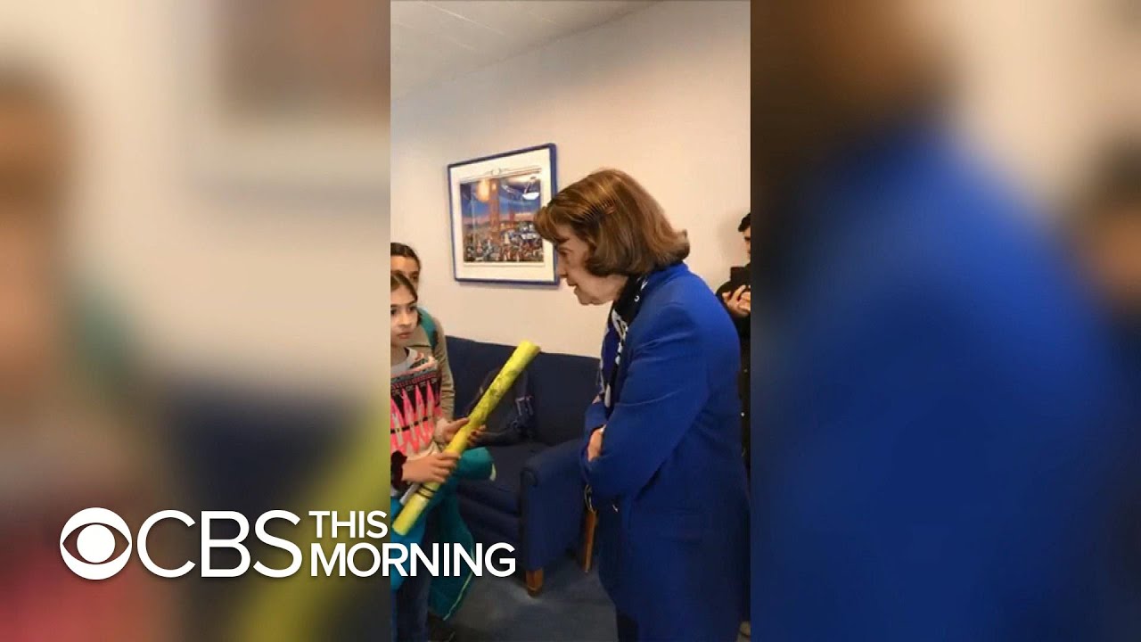 Video shows Dianne Feinstein rebuking kids pushing her to back Green ...