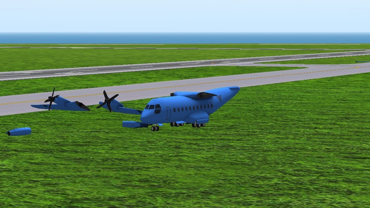 Turboprop Flight Simulator Funny Moments of Crashing or Landing|Sausage ...