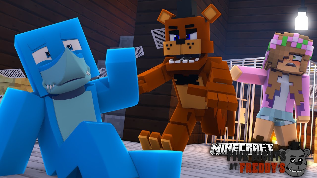 LITTLE KELLY SWOOPS IN TO SAVE SHARKY - Minecraft FNAF PRISON - YouTube