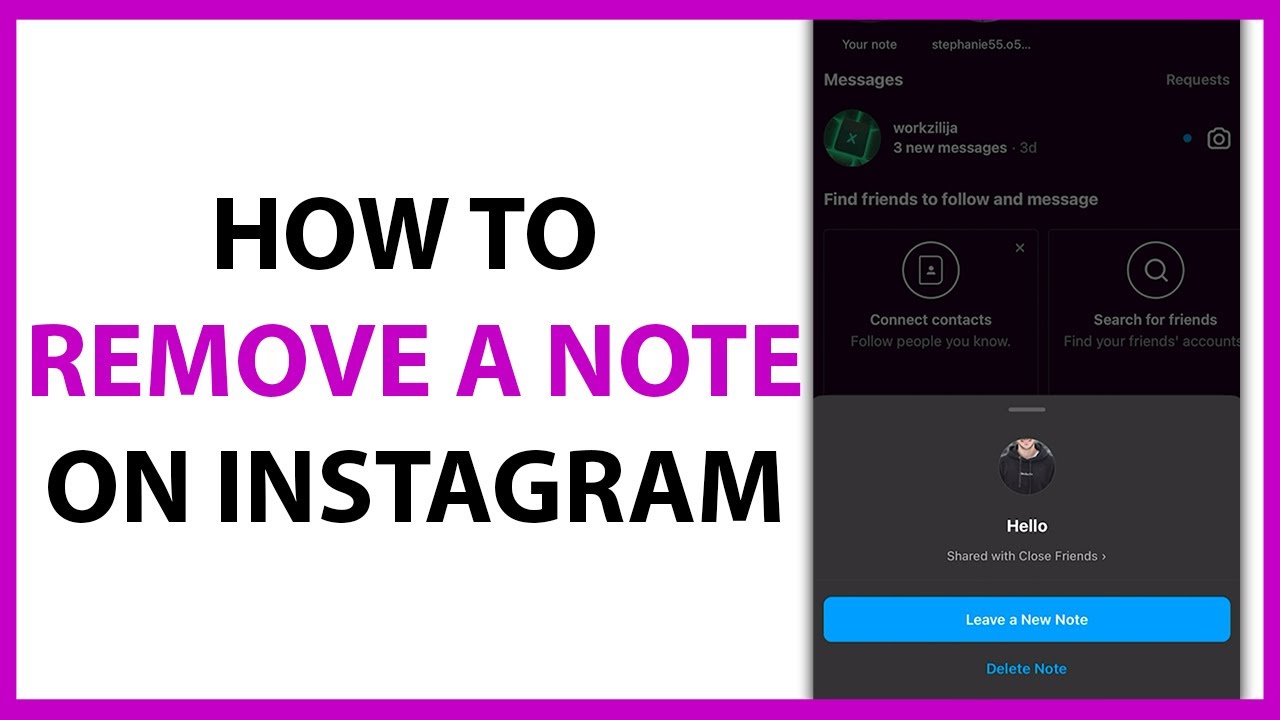 How to Remove Notes on Instagram in 2024 - YouTube
