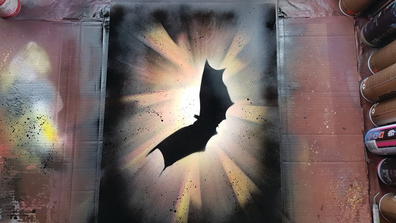 BATMAN SPRAY PAINT ART en français 🎨 - YouTube