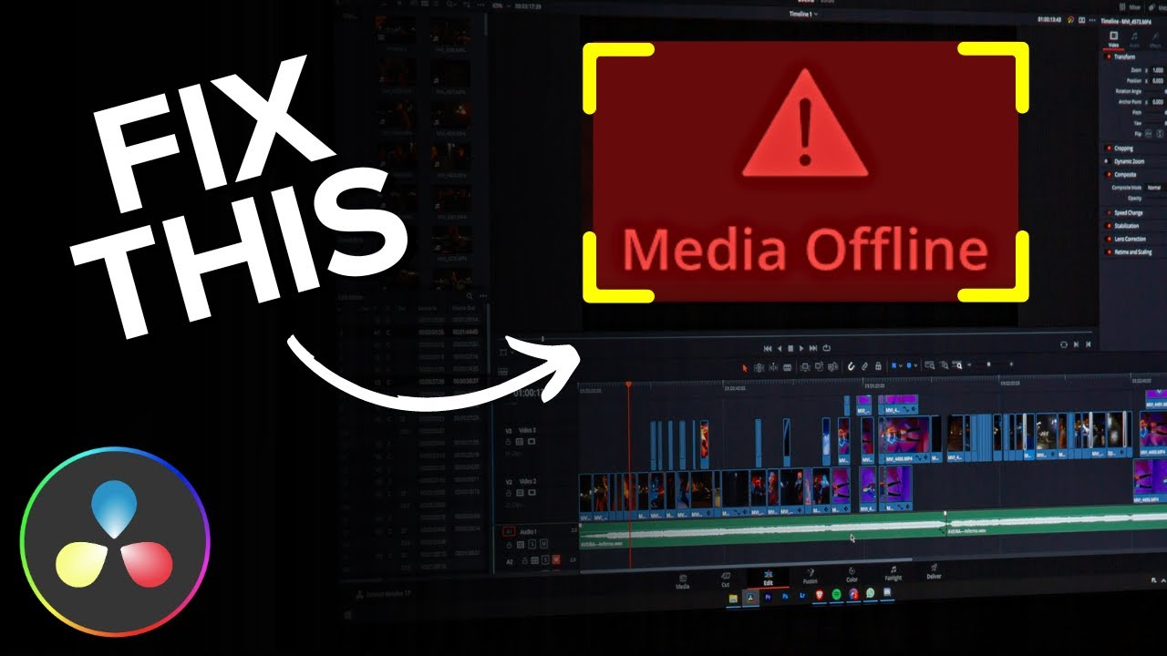 How to Fix Media Offline in DaVinci Resolve 18 - YouTube