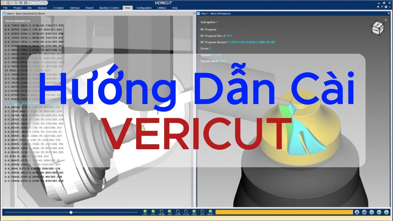 Hướng Dẫn Cài VERICUT từ A đến Z - YouTube