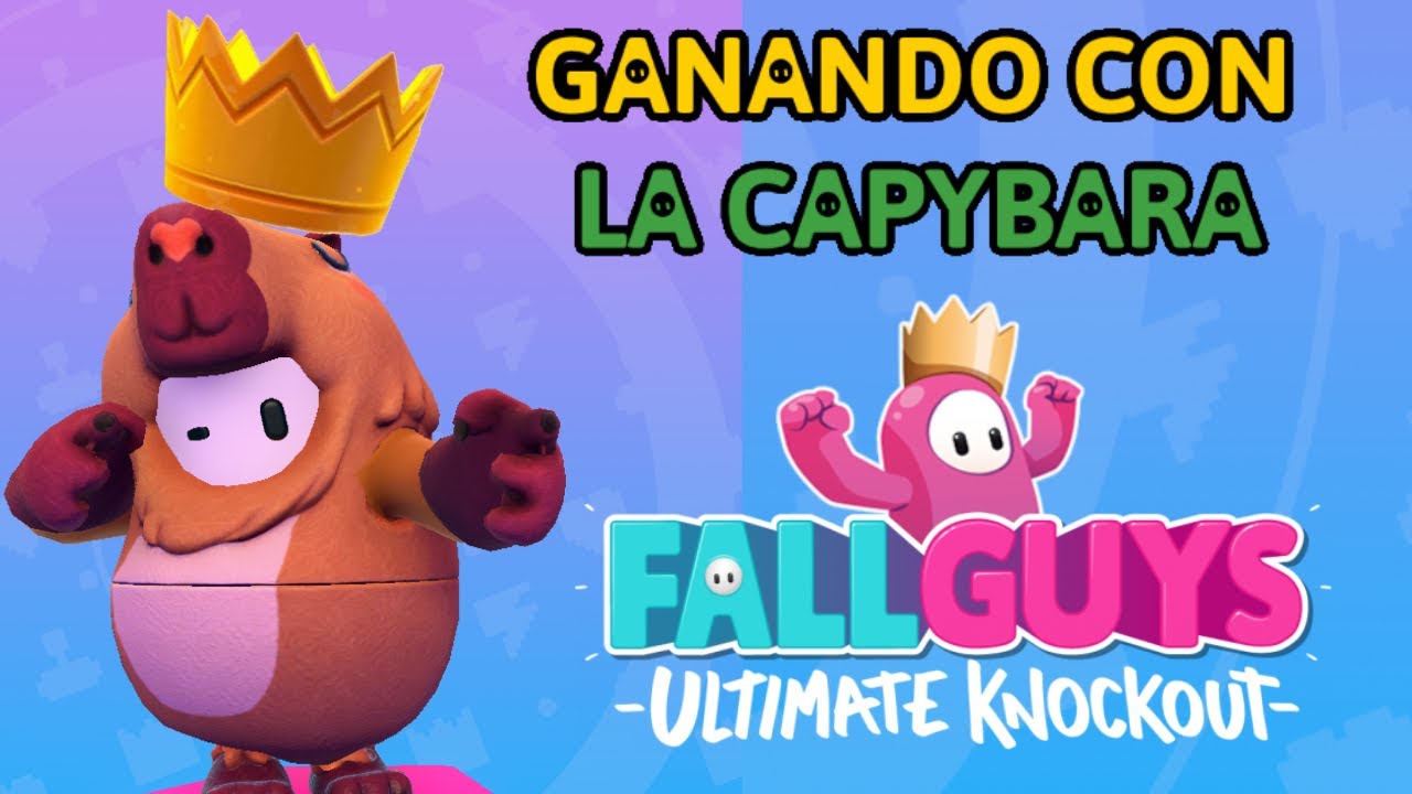 Ganando con la NUEVA SKIN DE CAPYBARA😈 en Fall guys👑 - YouTube