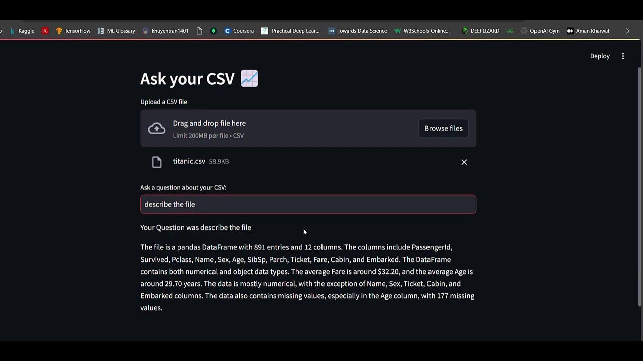 Chat with a CSV File using LangChain Agent and Llama 3.1 Model | Streamlit App - YouTube