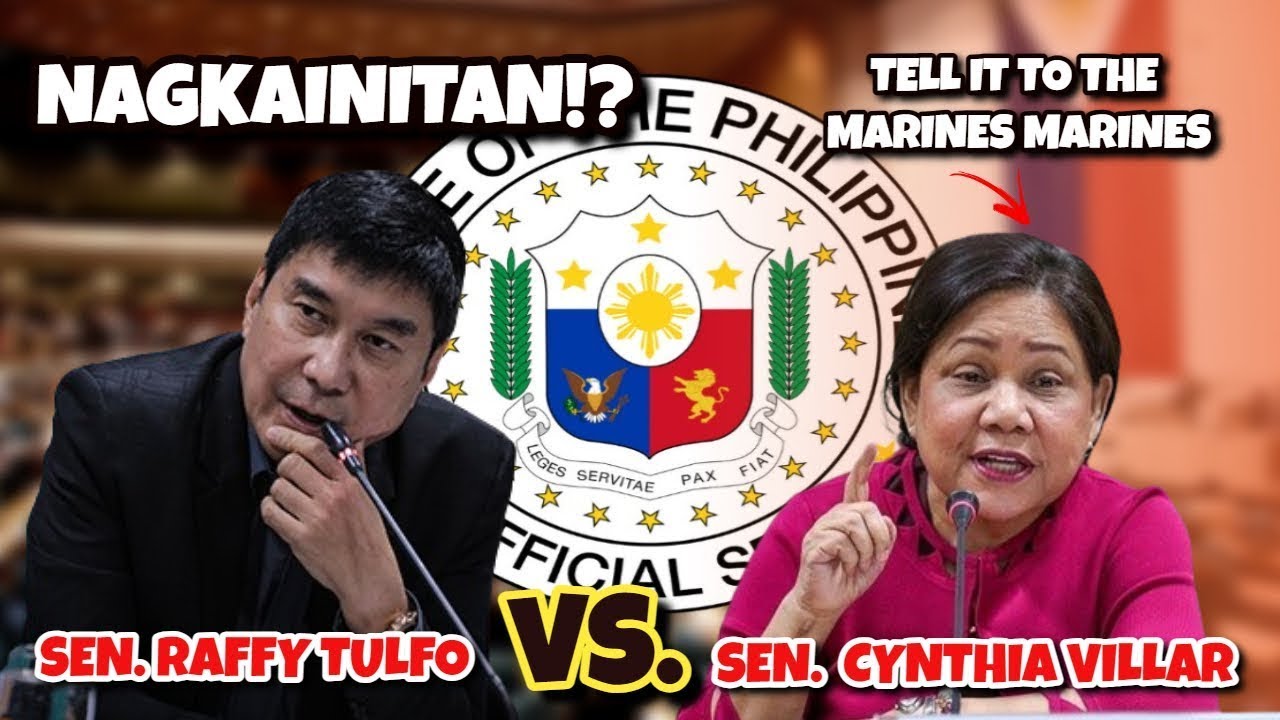 VILLAR AT TULFO NAGKAINITAN SA SENADO!! MASUNGI RIVER WAG PAKIALAMAN ...