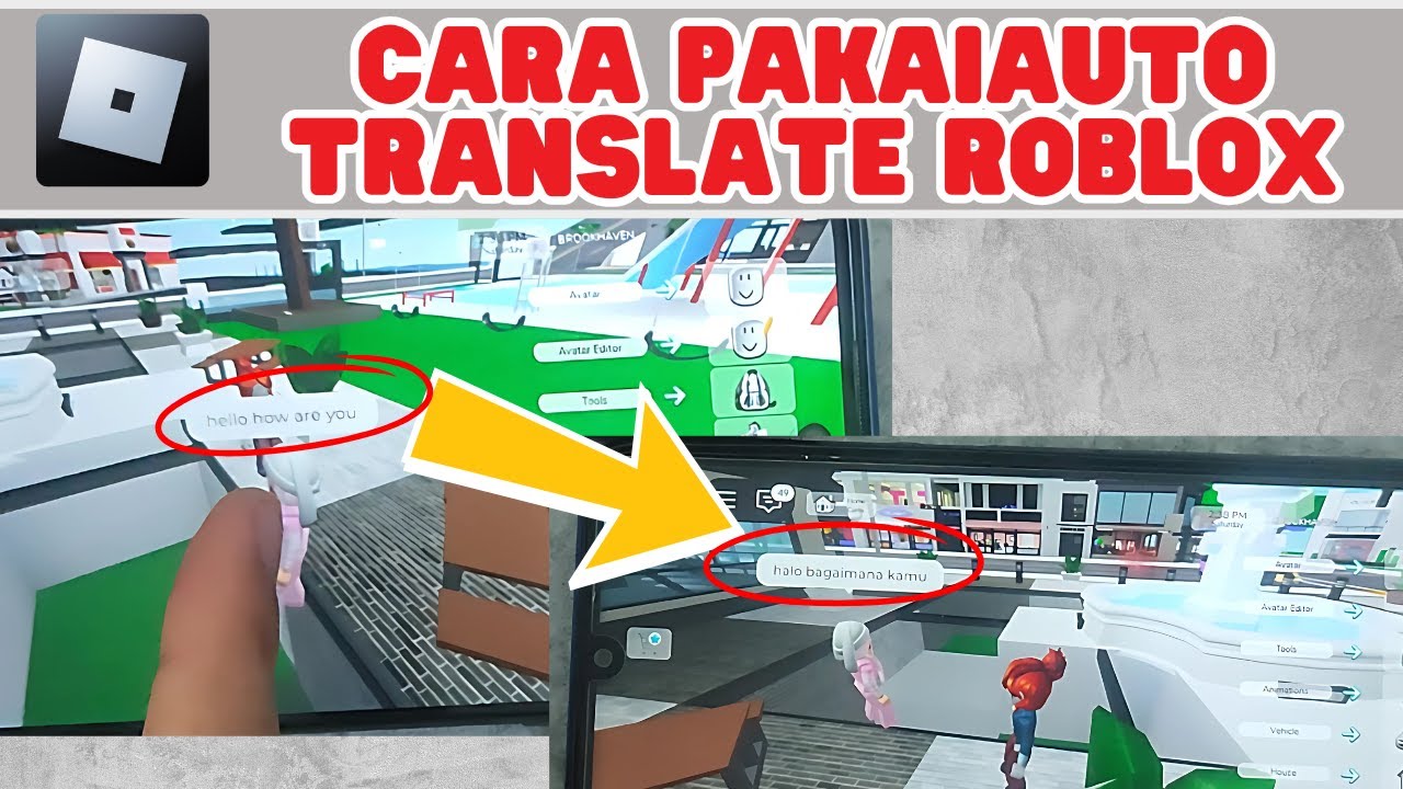 CARA PAKAI AUTO TRANSLATE ROBLOX - YouTube