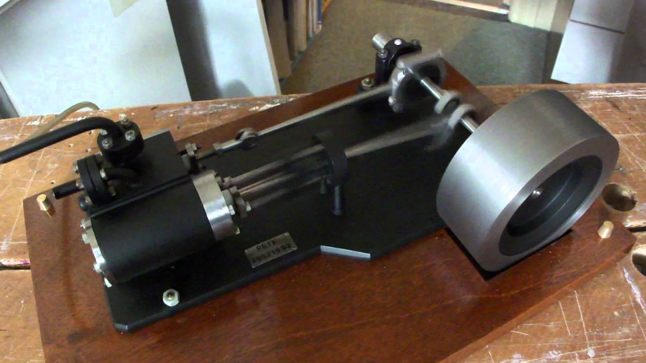 Home made slide valve engine - YouTube