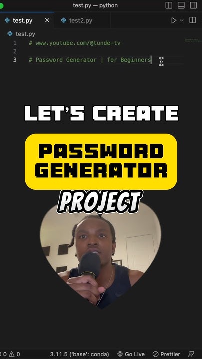 Python Mini Project Password Generator For Beginners Programming