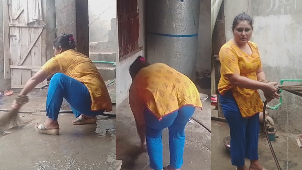 Farsh cleaning and washing vlog _ Desi house wife routine _ Pakistani ...