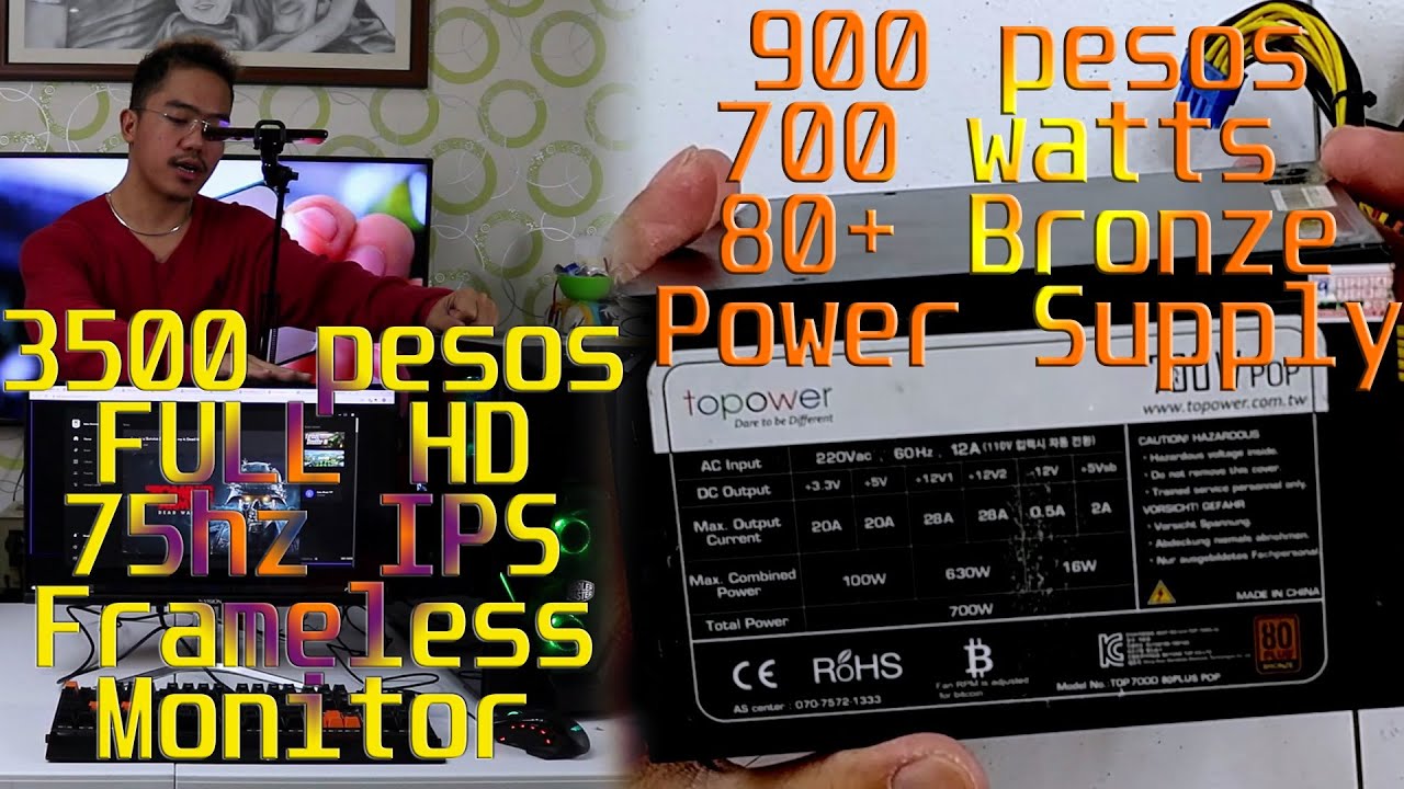 Nvision Ip22v1 21 5 Frameless Ips 75hz Monitor And Topower 700 Watts
