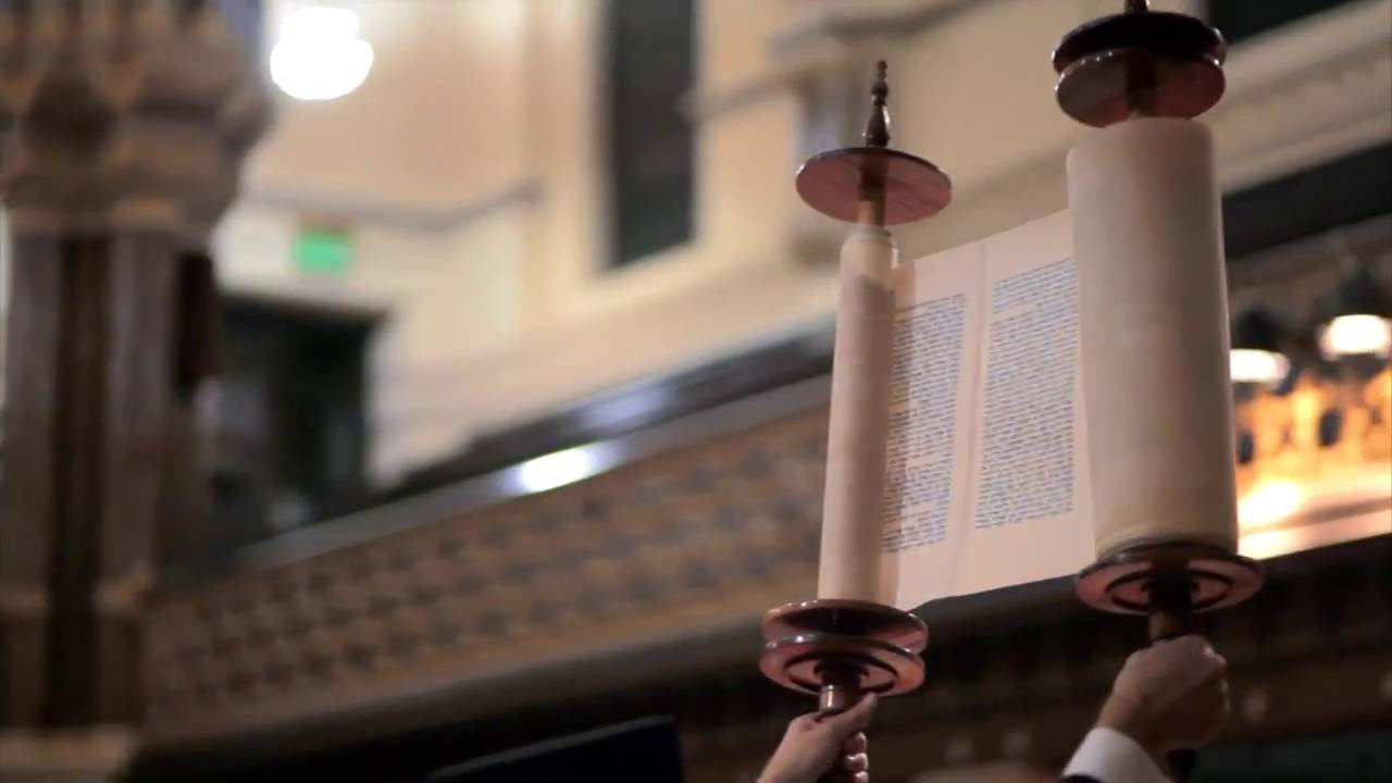 Torah Scroll Raised - YouTube