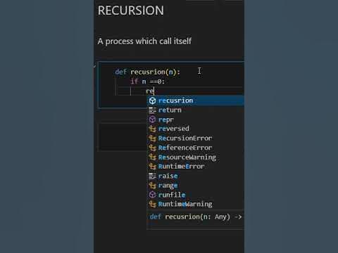 Master Recursion in 1 Minute! | Easiest Explanation with Example 🔥 - YouTube
