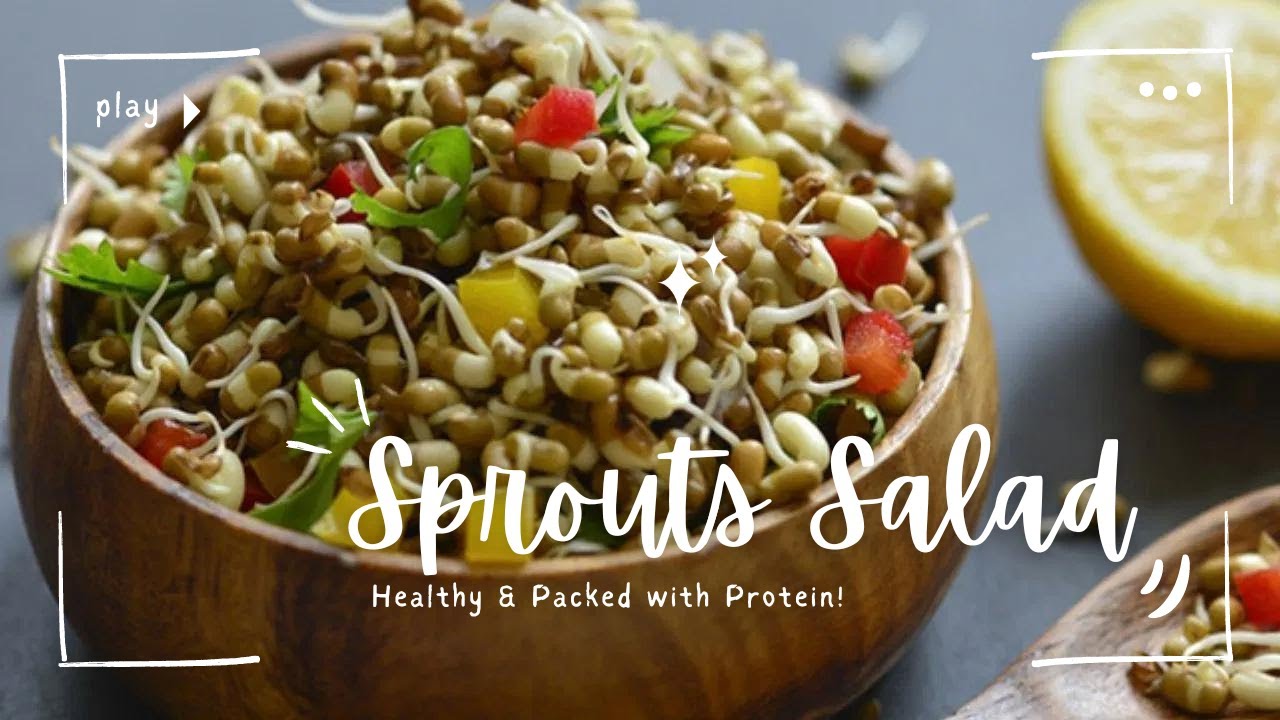 How to Make a Sprouts Salad (Healthy & Packed with Protein!) - YouTube
