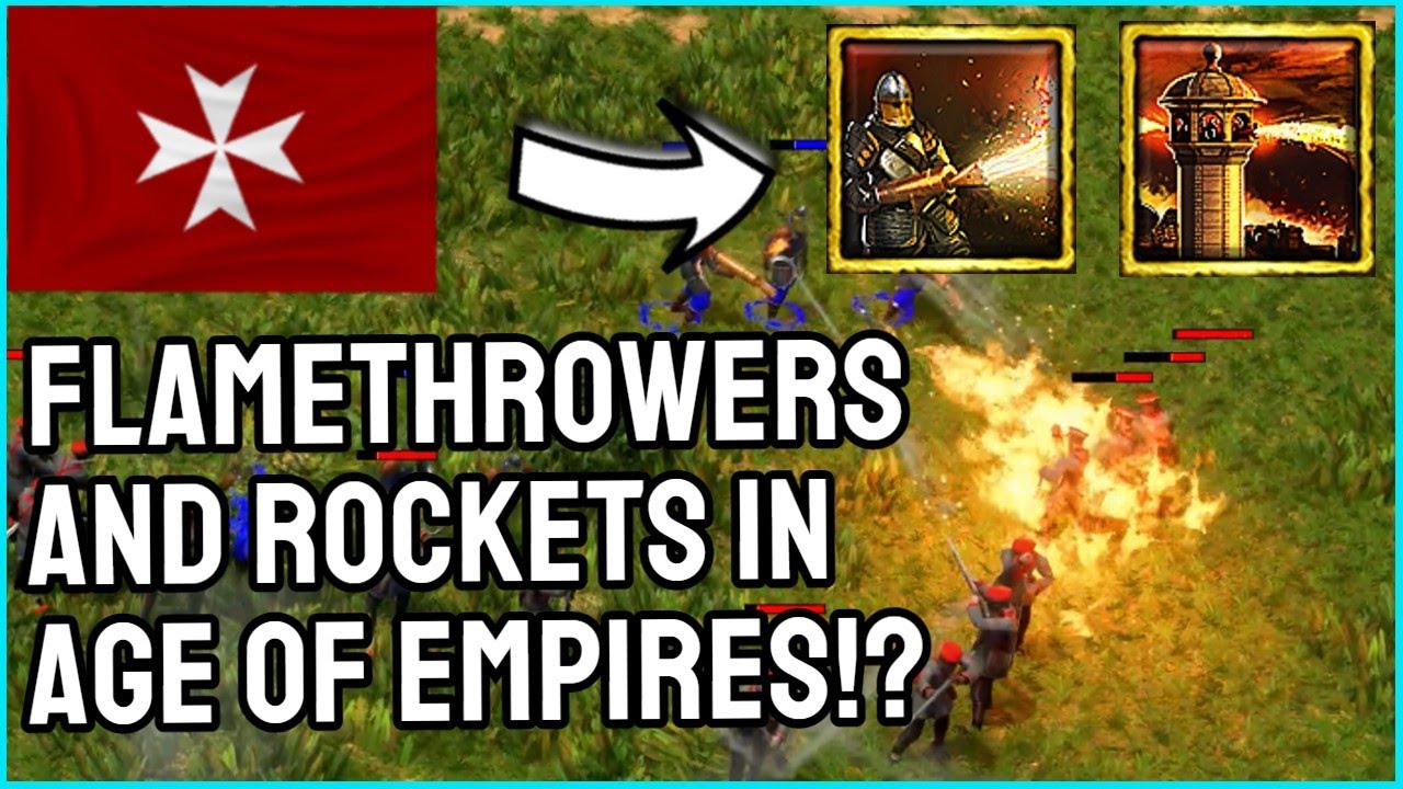 AoE3 [KotM] - Malta's Flamethrowers and Rockets!!! - YouTube