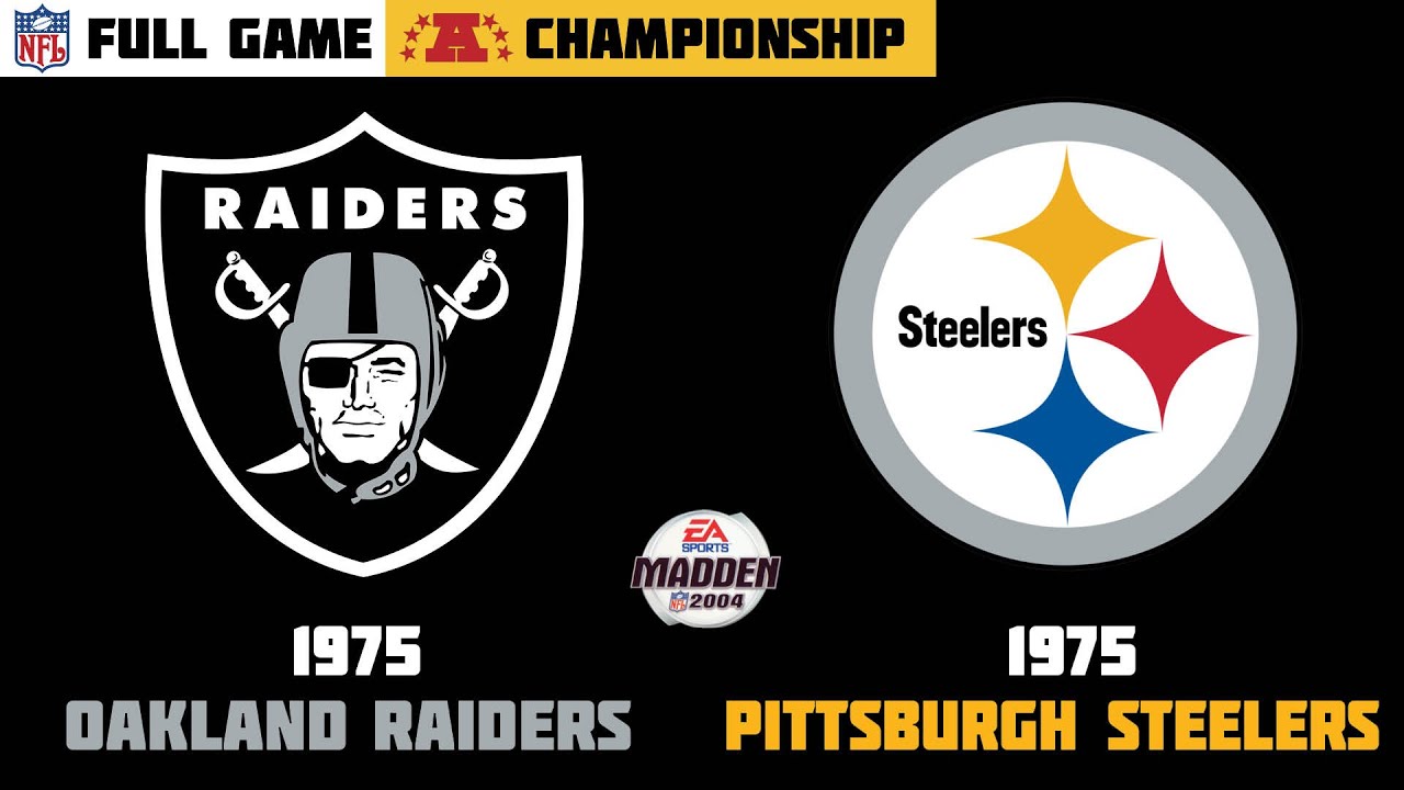 Madden NFL 2004 Historic Teams - 1975 Oakland Raiders vs 1975 ...