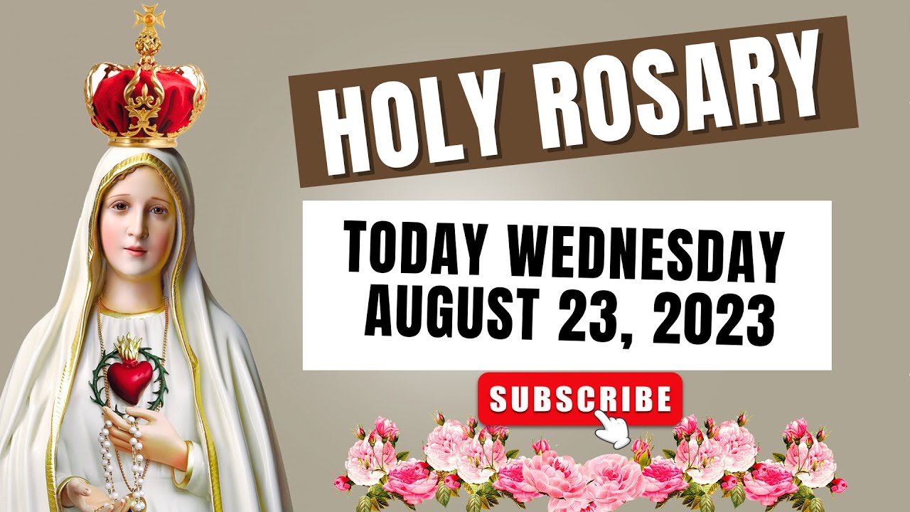 🙏WORLD FATIMA ROSARY🌹 Today Wednesday August 23 2023 - YouTube