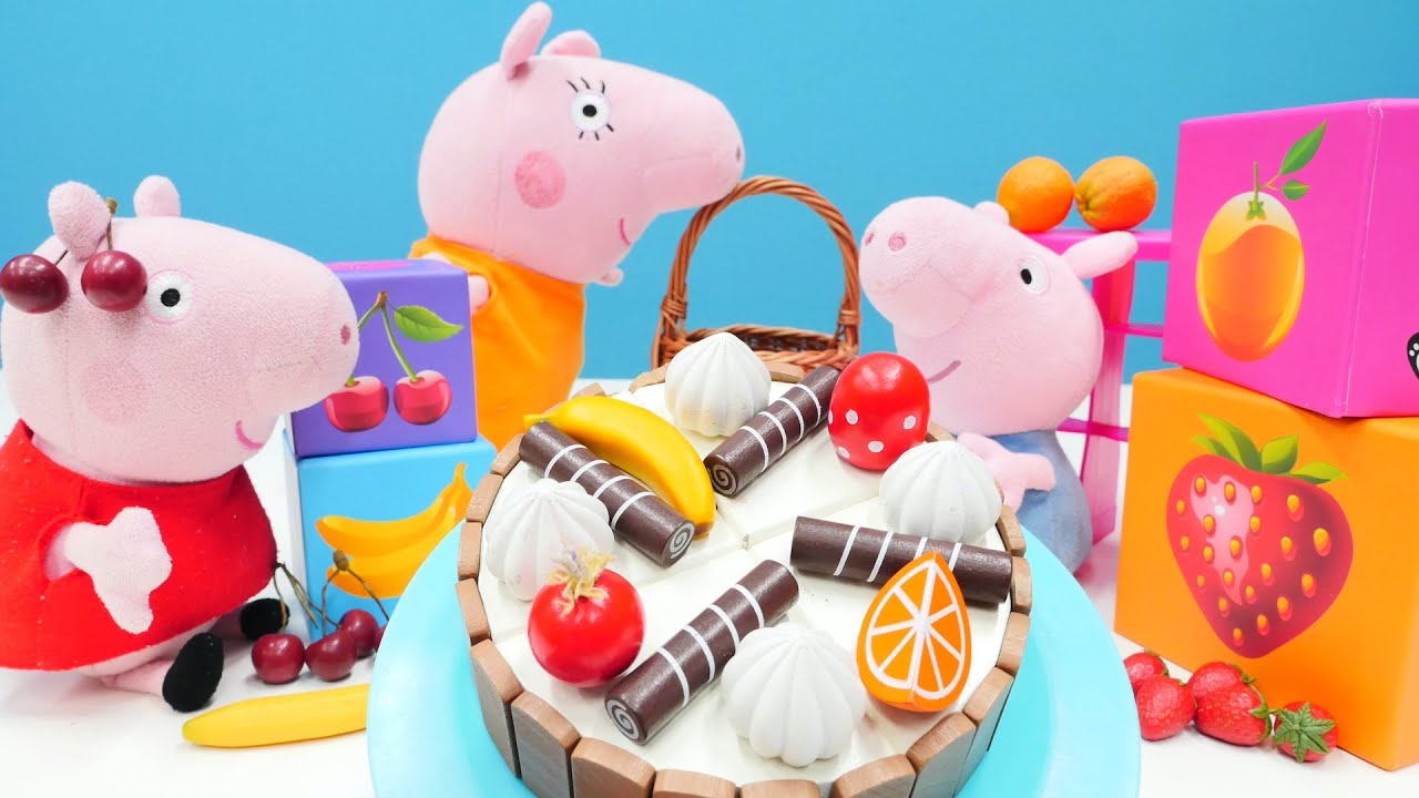 Spielspaß mit Familie Wutz. Peppa und Schorsch gehen einkaufen. Peppa ...