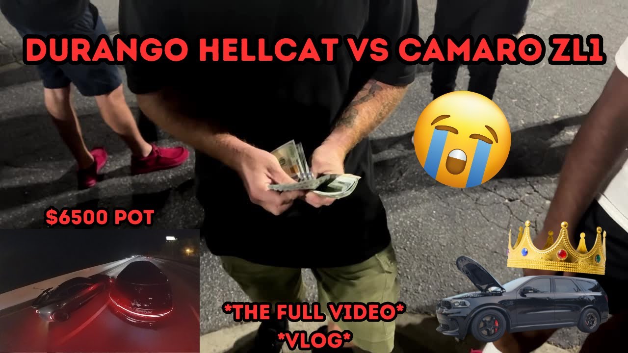 Durango Hellcat vs Camaro ZL1! THE FULL VIDEO! *VLOG* - YouTube