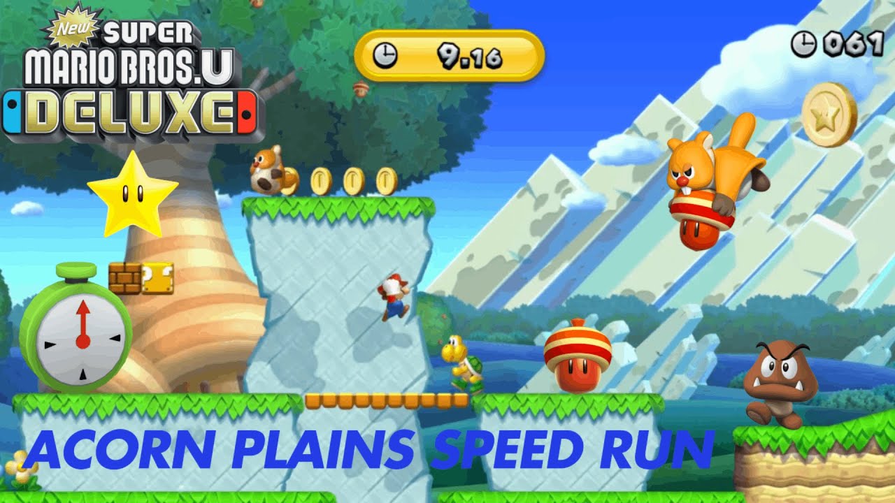 [New Super Bros. U Deluxe] (Challenge Category Time Attack) Acorn ...
