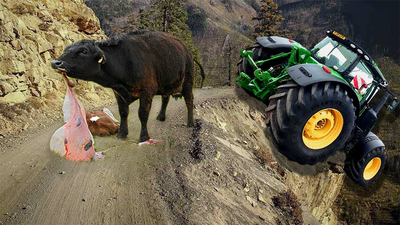 Living on the Edge !!! John Deere Tractor Ride by the Cliff! 😱🚜 - YouTube