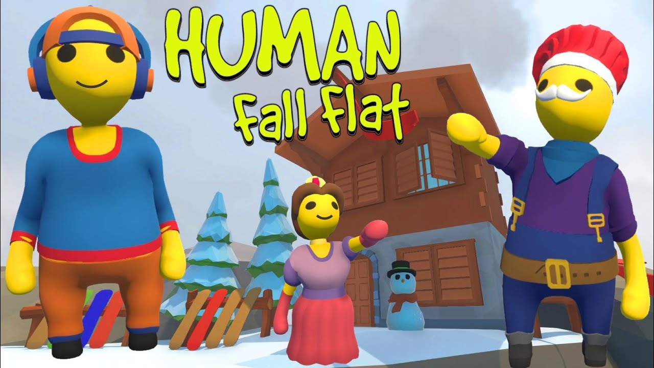 WE EXPLORED THE ICE LEVEL IN HUMAN FALL FLAT - PART 1 - YouTube
