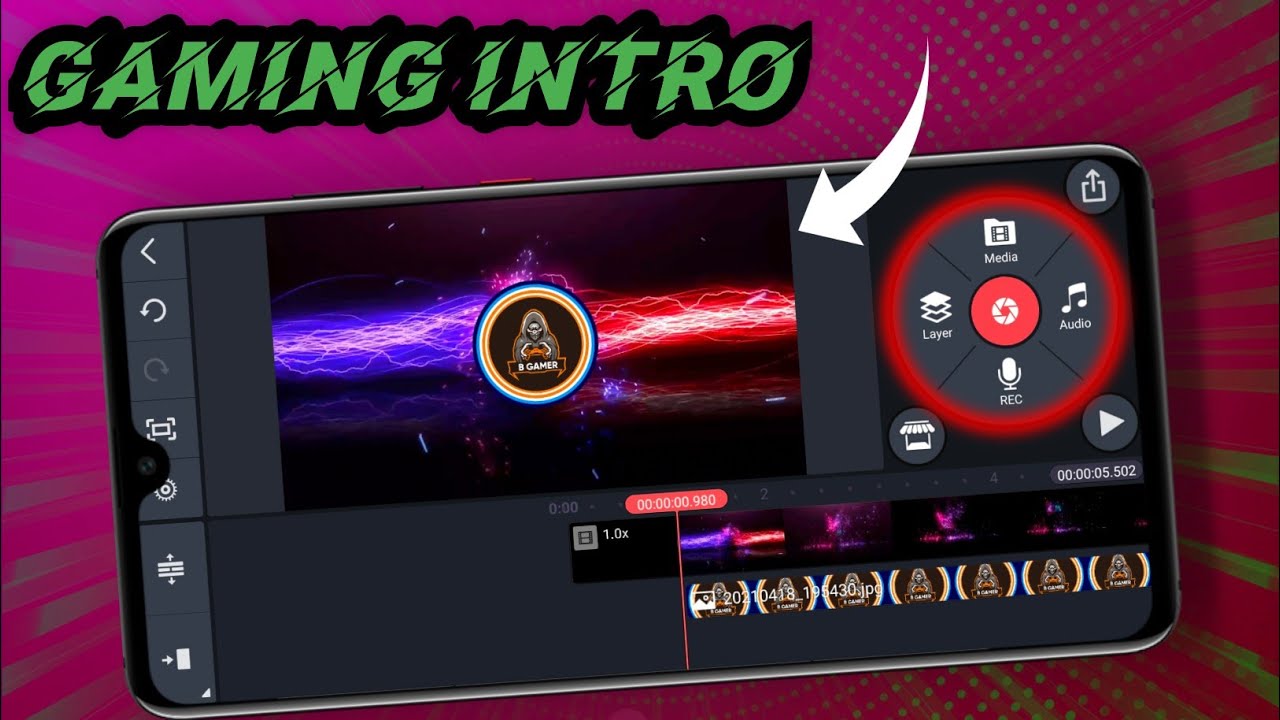 how to make gaming intro in kinemaster free tamplates gaming intro केसे ...