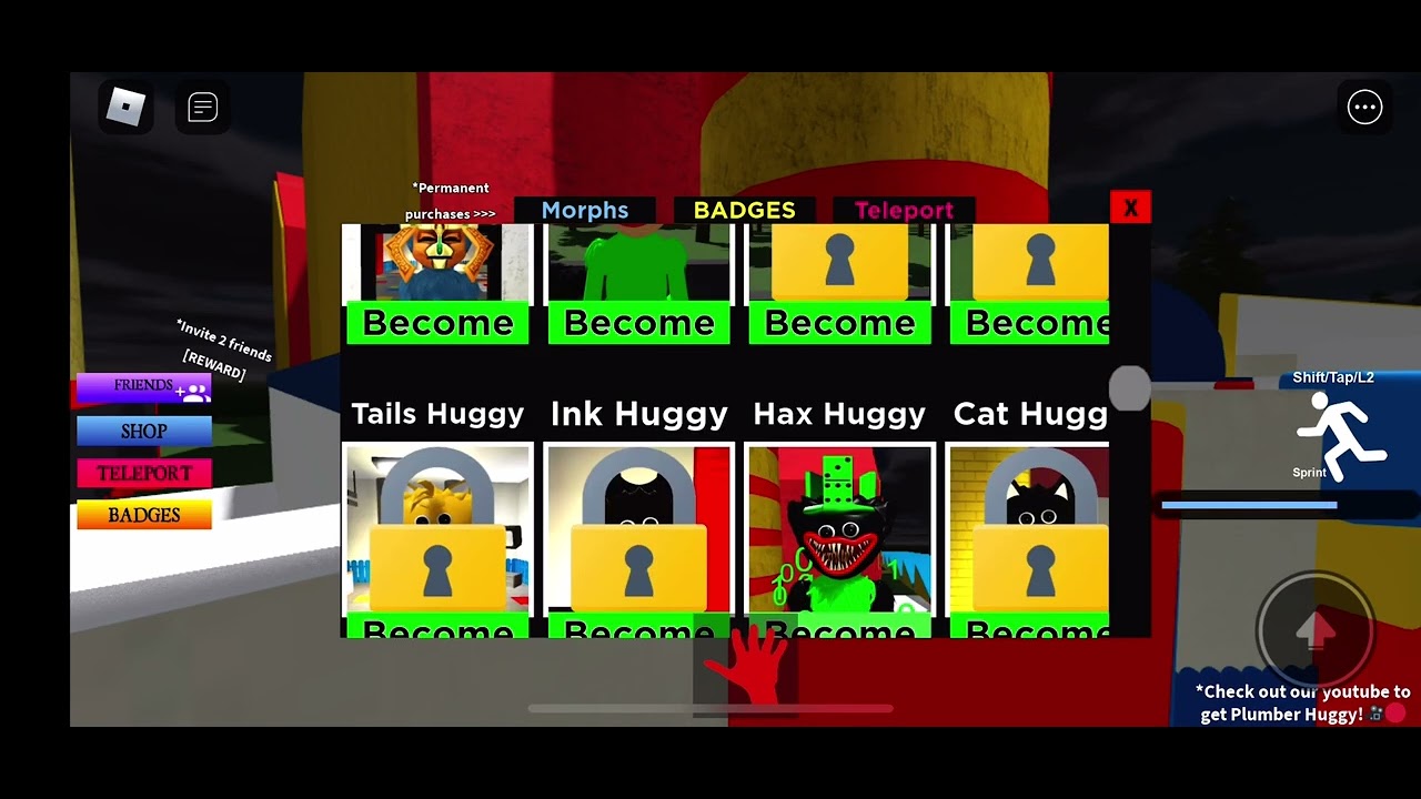 How to get hacker Huggy Wuggy in poppy playtime morphs Roblox easy ...
