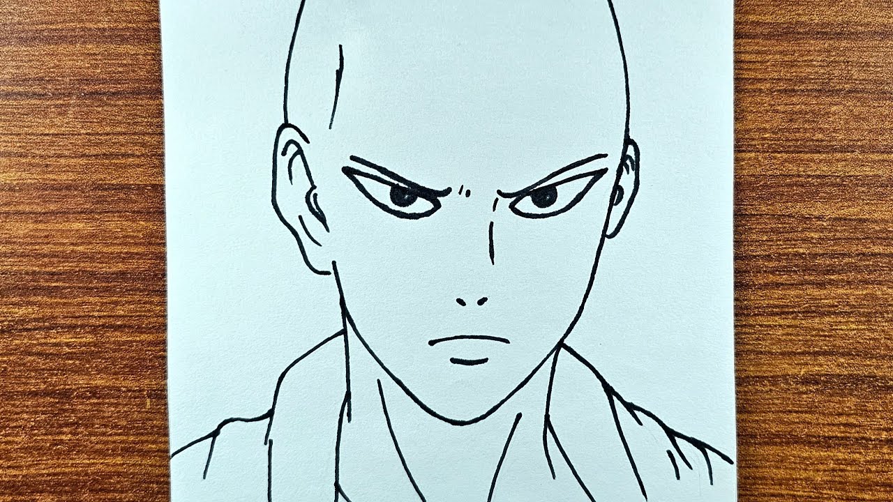 How To Draw Saitama From One Punch Man || Easy Drawing For Beginners ...