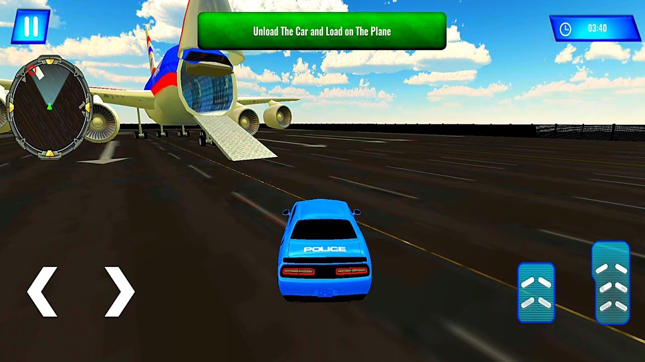 Load Police Cars And Motorbikes Onto The Plane - US Police Robor ...