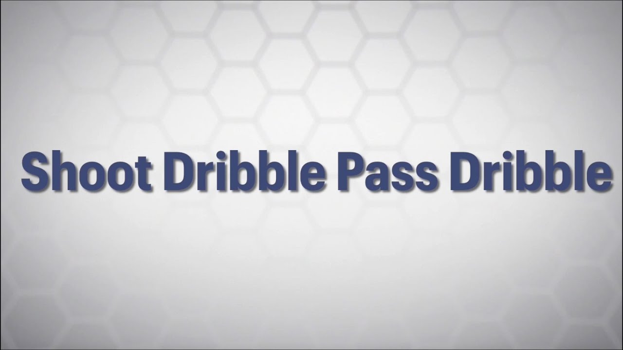 Shoot Dribble Pass Dribble - YouTube