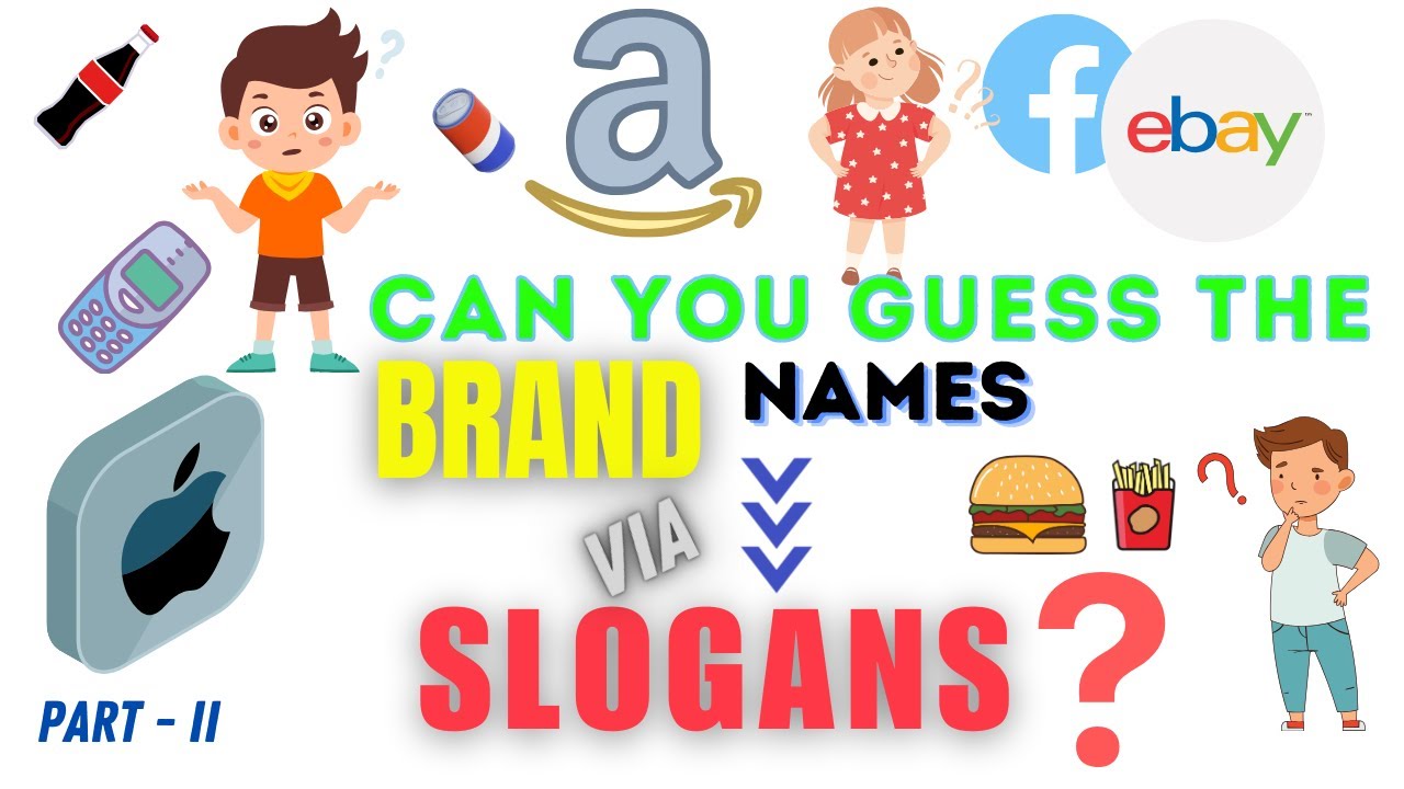 Brand Slogan Quiz Challenge ~ Guess the brand names | Guess The Brand ...