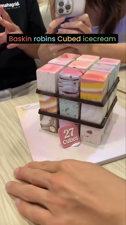 27 Cube Ice Cream Cake In South Korea Baskin Robbins #shortvideo #icecream - YouTube
