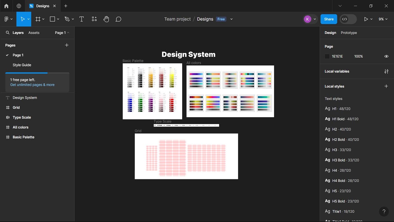 Day-3 | 30 days 30 Figma Tricks |Design System in Figma under 3 minutes ...