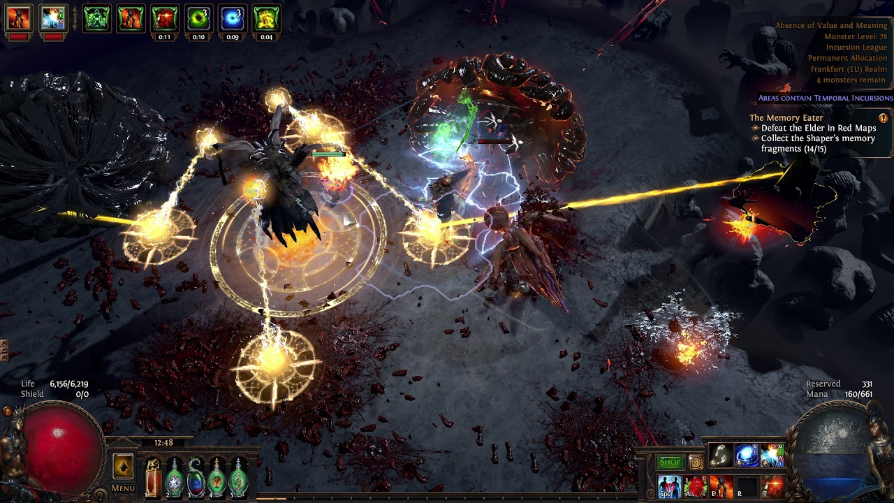 Poe Incursion Elemental Hit Deadeye Red elder joke - YouTube