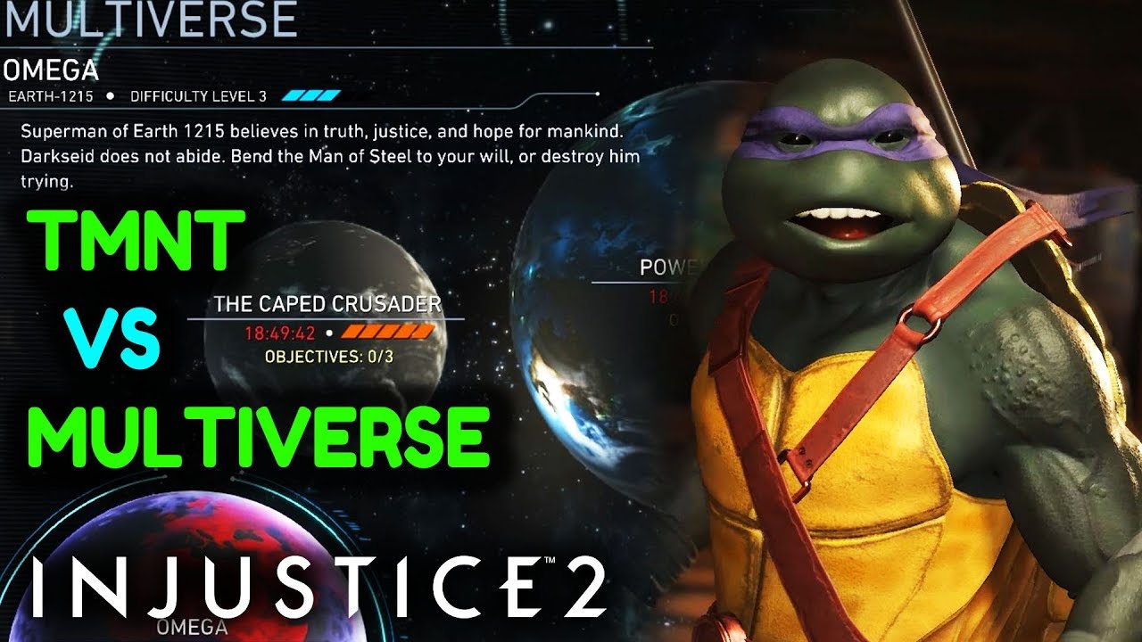 Injustice 2 PC. TMNT Gameplay. Ninja Turtles Destroying the Multiverse ...