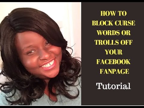 How To Block Curse Words From Facebook Page - YouTube