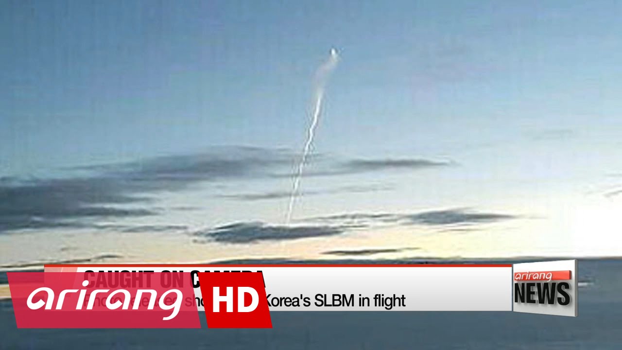 Photo released showing N. Korea's SLBM in flight - YouTube